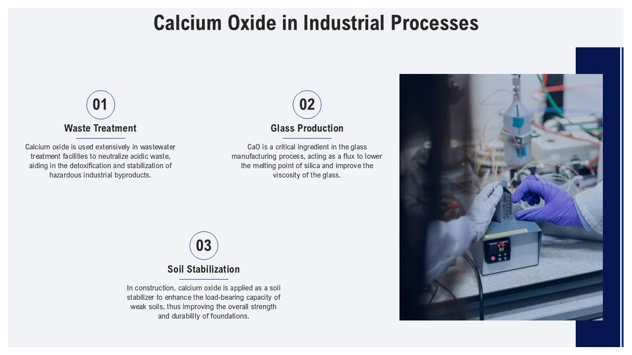 Cao Catalyst Calcium Oxide Chemical Reaction Agent PPT Template ST AI ...