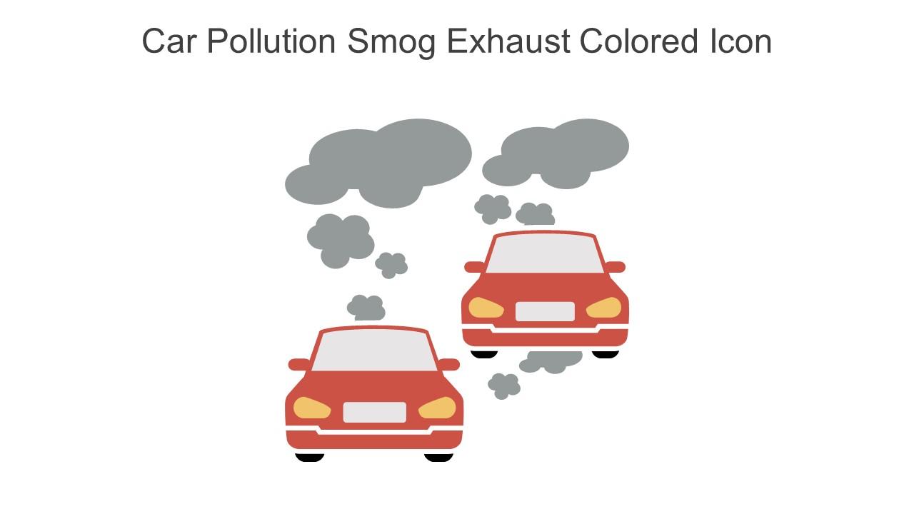 Car Pollution Smog Exhaust Colored Icon In Powerpoint Pptx Png And Editable Eps Format PPT ...