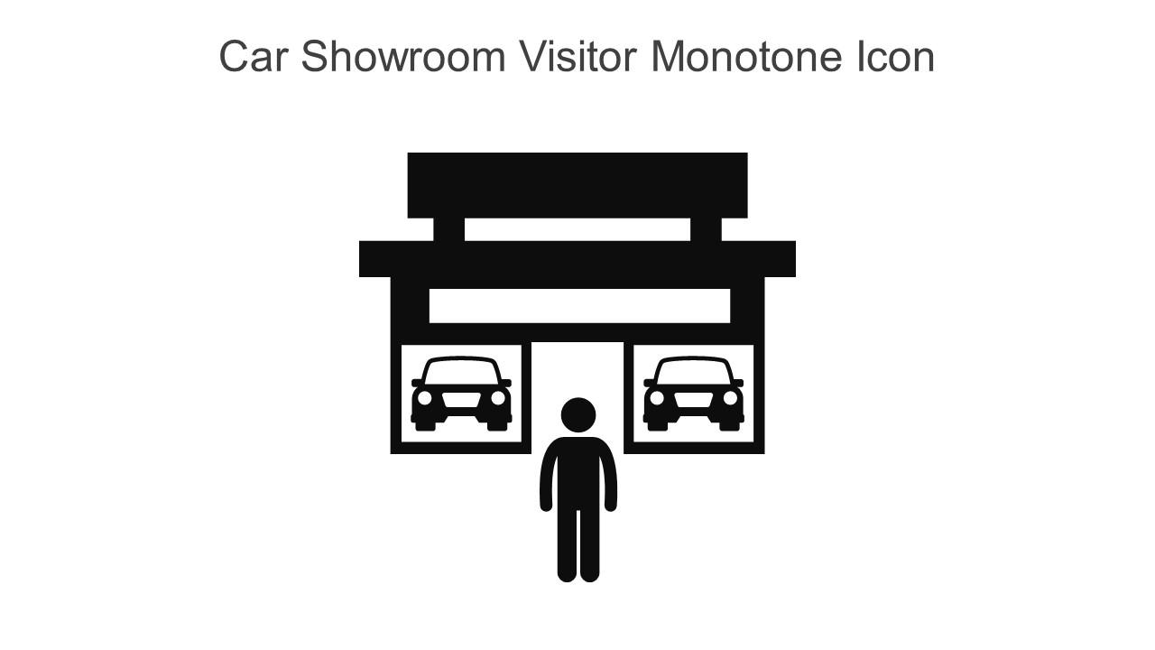 Car Showroom Visitor Monotone Icon In Powerpoint Pptx Png And Editable Eps Format Ppt Powerpoint