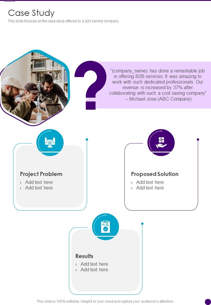 Case Study Business To Business Services Proposal One Pager Sample Example Document ...