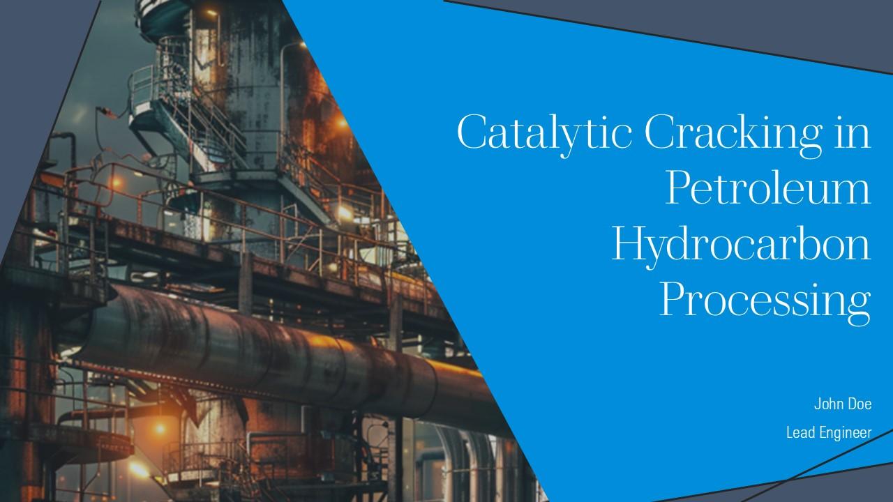 Catalytic Cracking Refining Petroleum Hydrocarbon Processing PPT ...