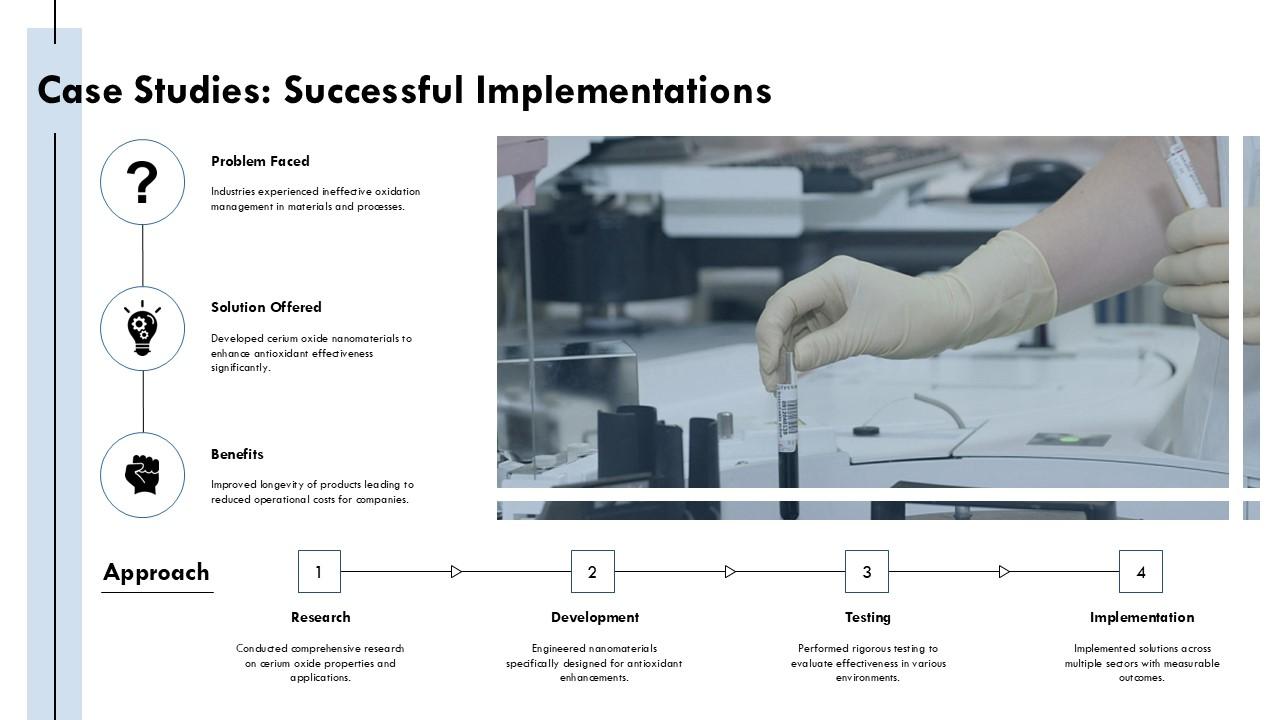 Cerium Oxide Nanomaterials Antioxidant Applications Ppt Template St Ai