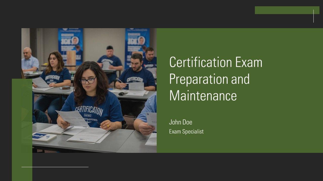 Certification Exam Preparation And Maintenance PPT Structure AT