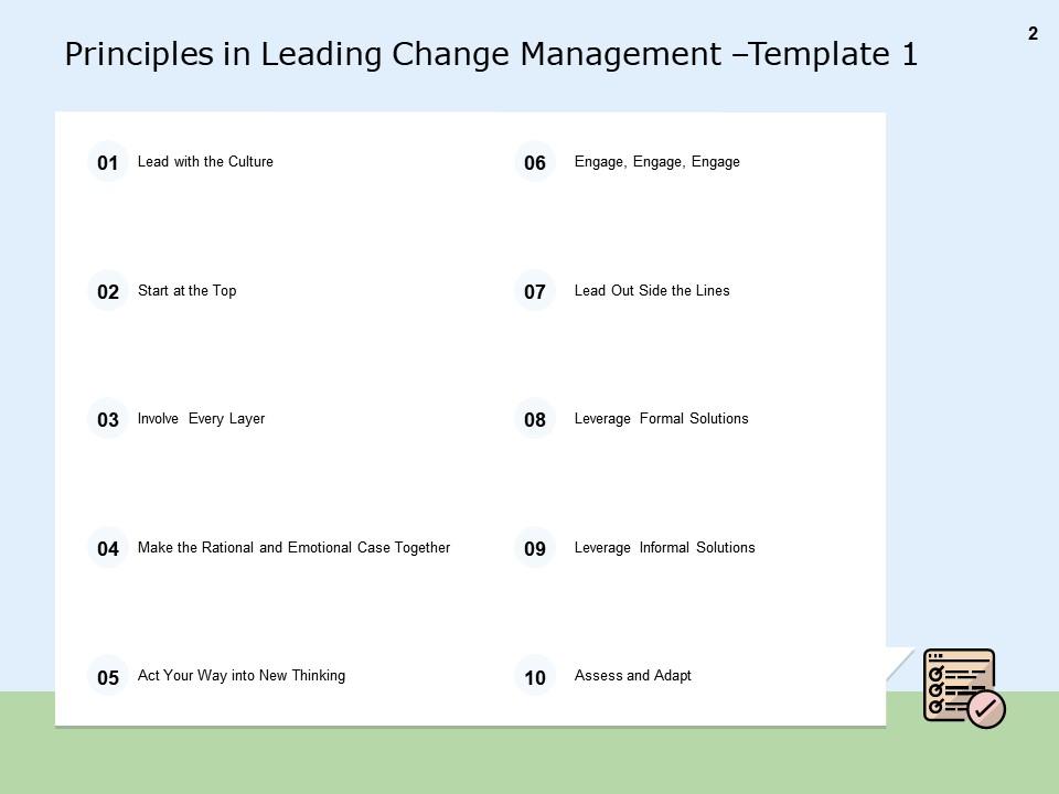Change Management Principles Powerpoint Presentation Slides | Presentation Graphics ...