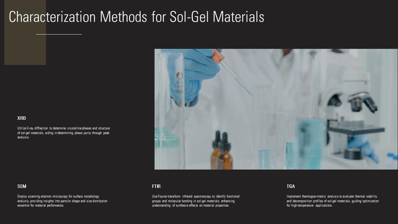 Characterization Methods For Sol Gel Materials Ppt Template St Ai Ss