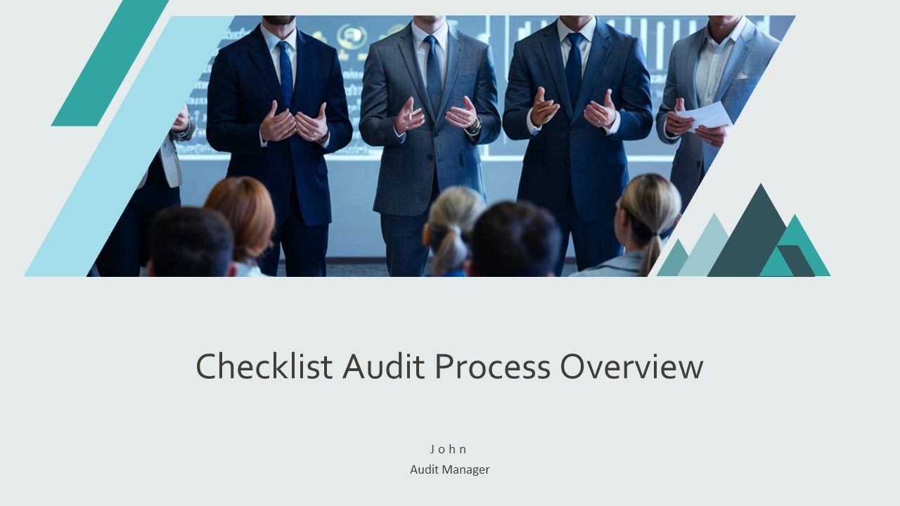 Checklist Audit Process Overview PPT Sample AT
