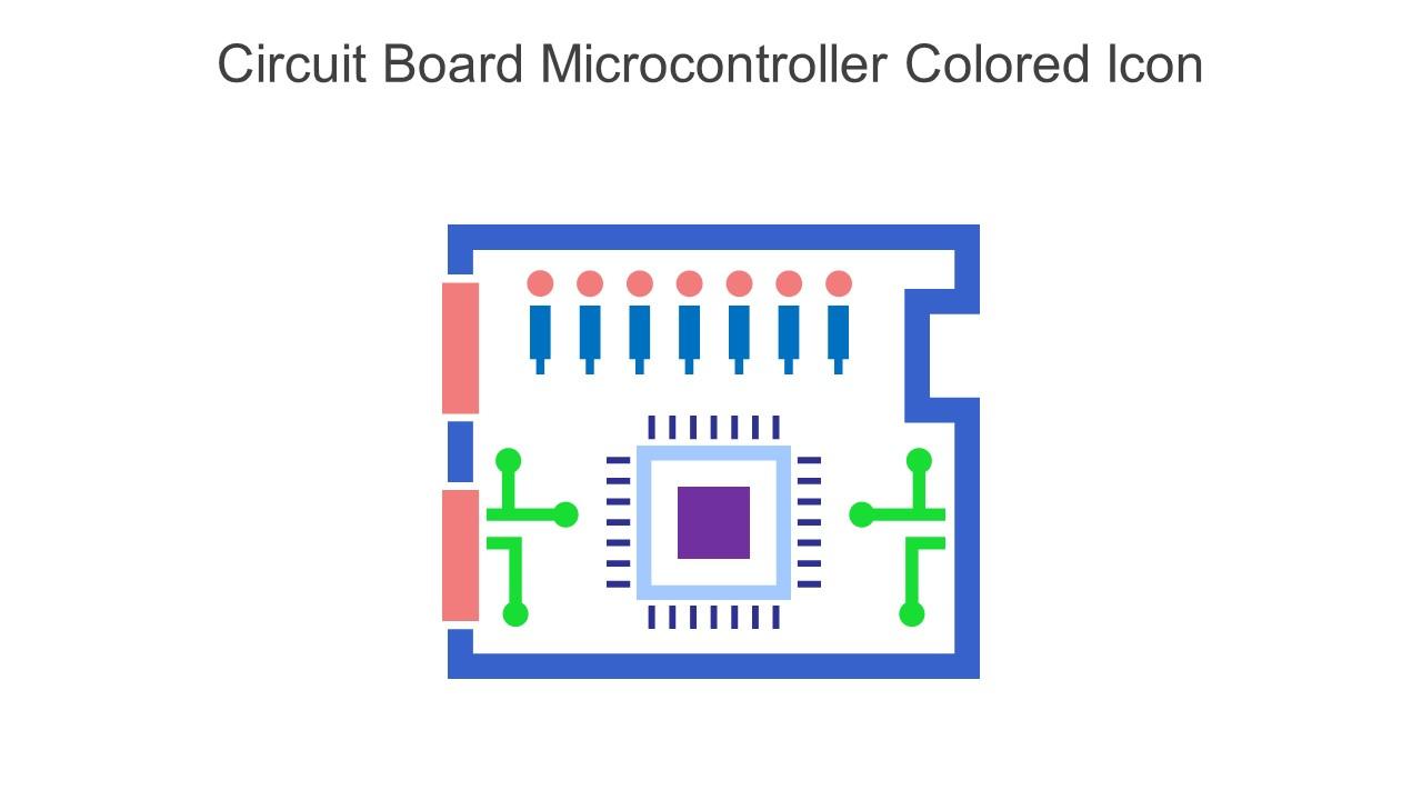 Circuit Board Microcontroller Colored Icon In Powerpoint Pptx Png And