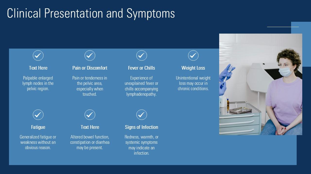 Clinical Presentation And Symptoms Pelvic Lymphadenopathy PPT Mockup ...