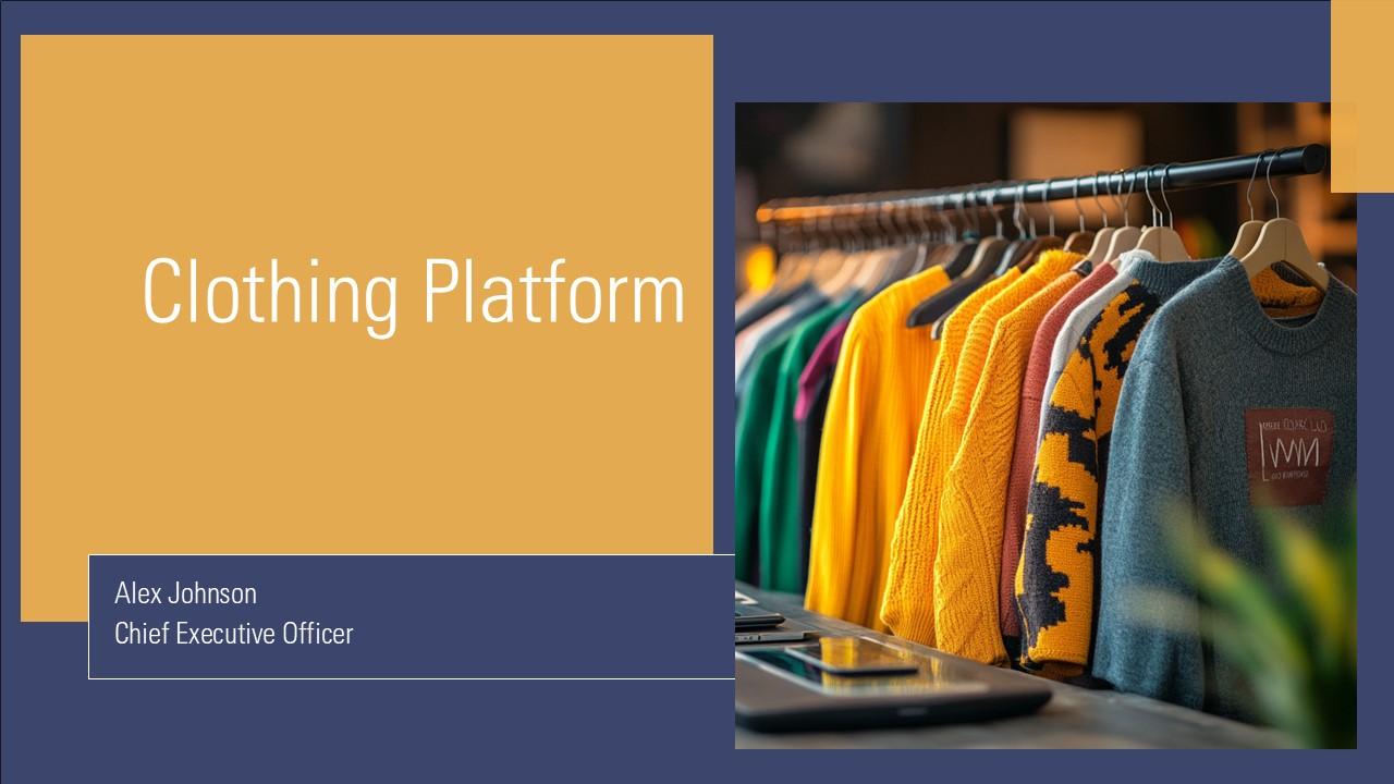 Clothing Platform PPT PowerPoint ACP PPT Sample