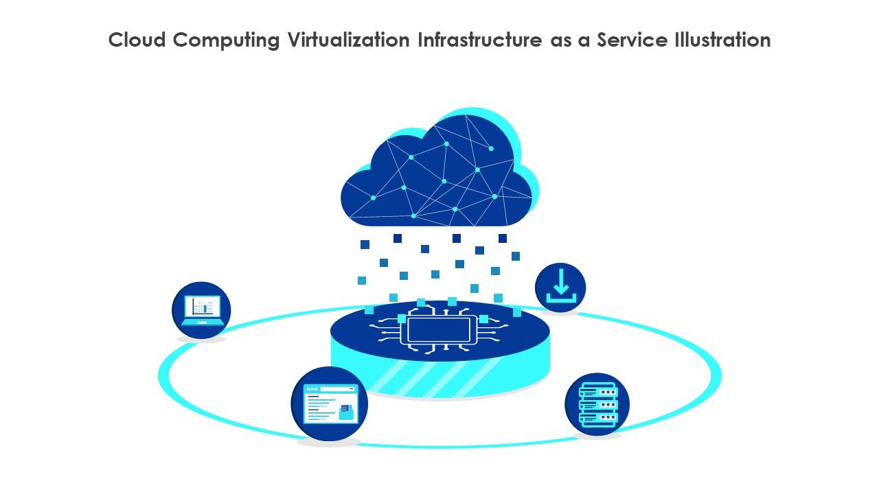 Cloud Computing Virtualization Infrastructure As A Service Illustration Ppt Slide
