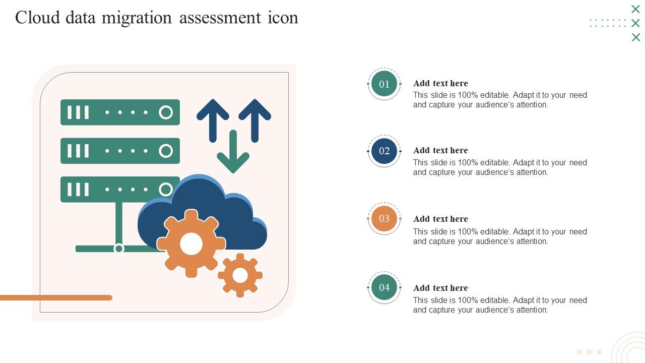 Cloud Data Migration Assessment Icon Ppt Presentation