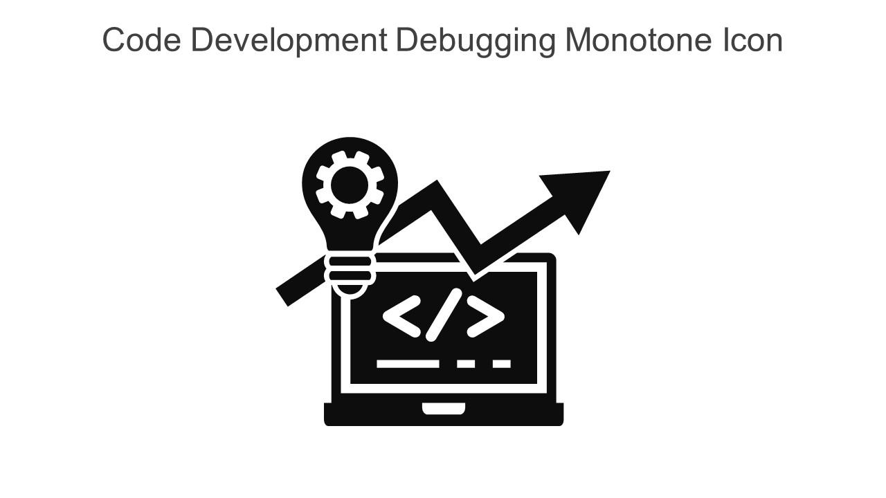 Code Development Debugging Monotone Icon In Powerpoint Pptx Png And ...