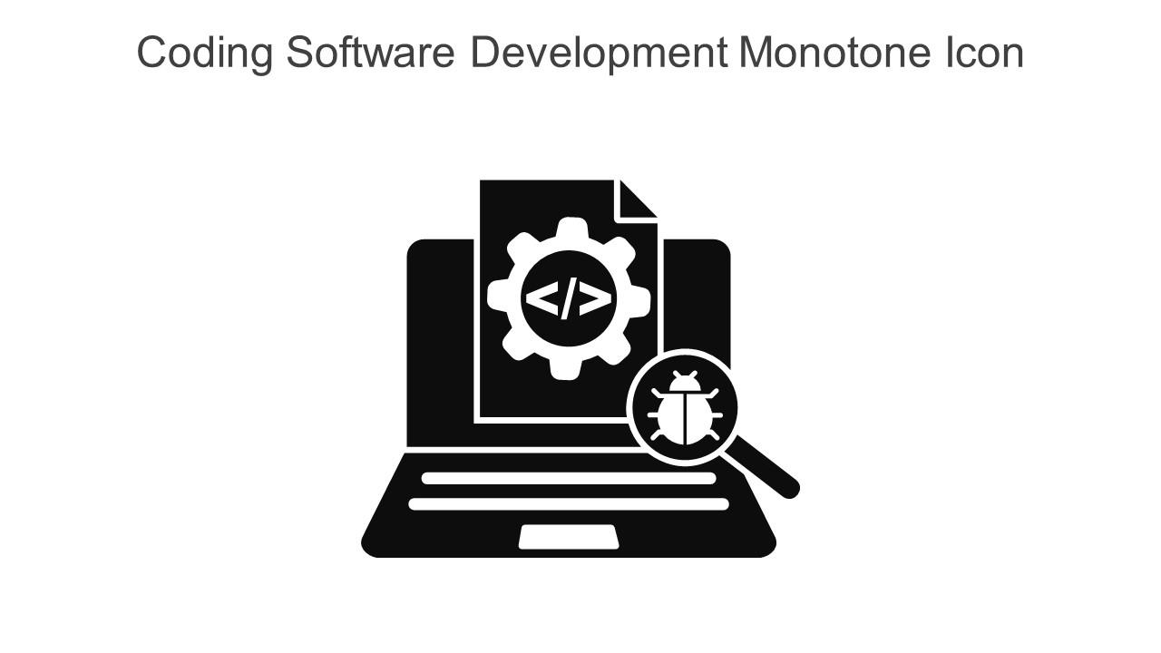 Coding Software Development Monotone Icon In Powerpoint Pptx Png And ...