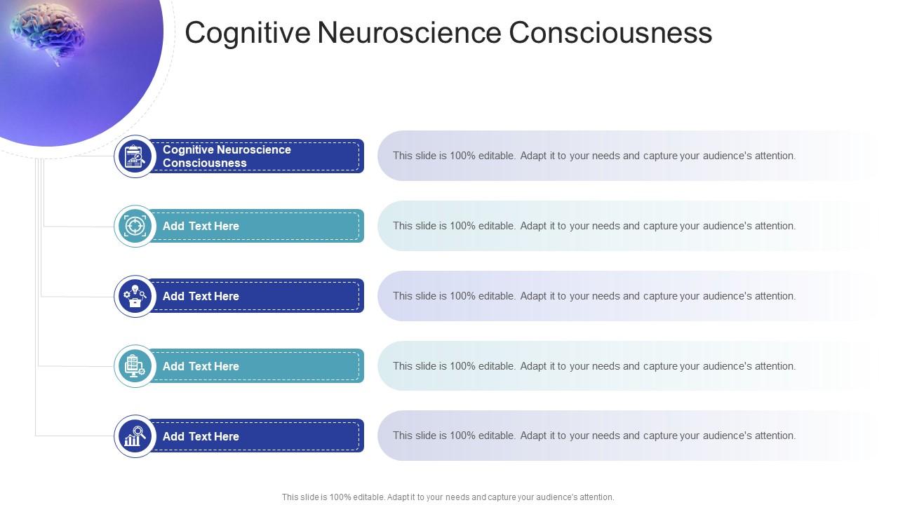Cognitive Neuroscience Consciousness Ppt Powerpoint Cpp PPT Sample