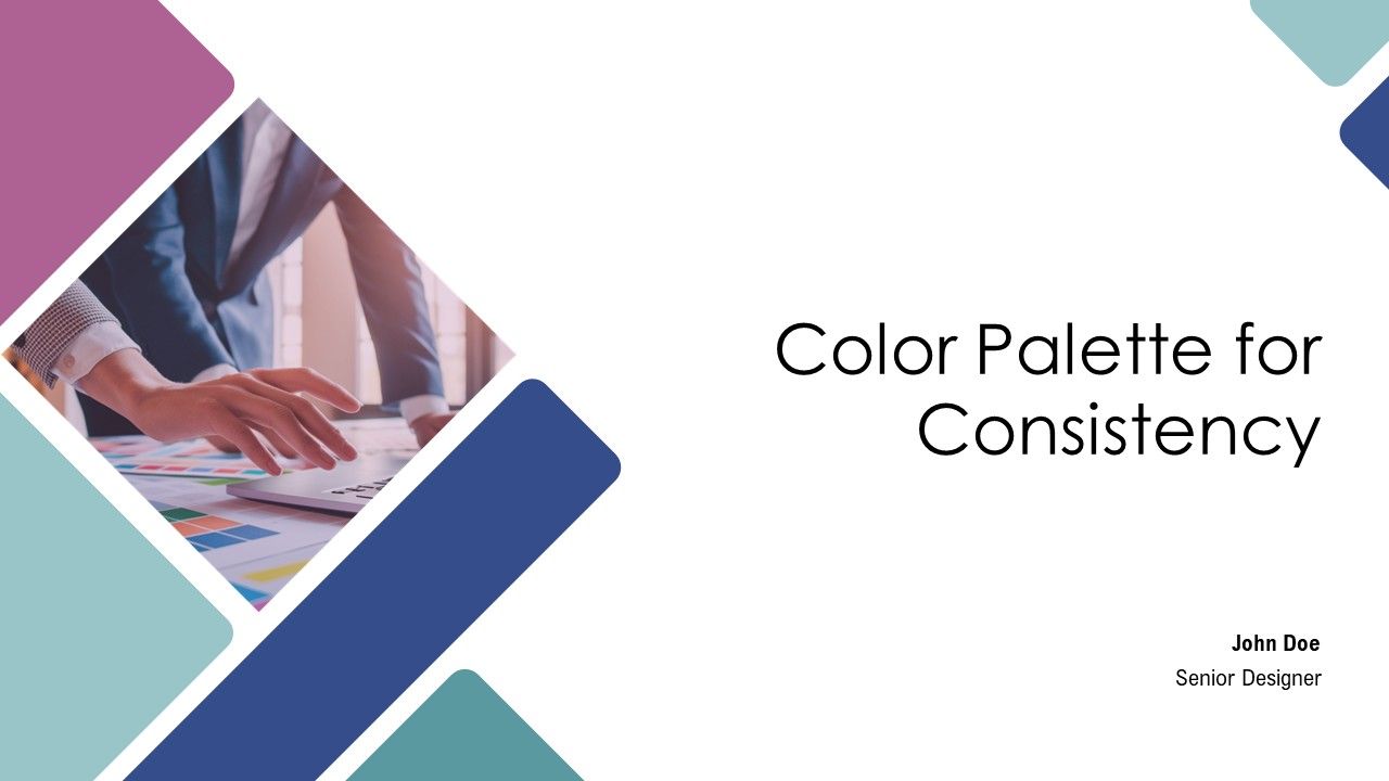 Color Palette For Consistency PPT Mockup AT