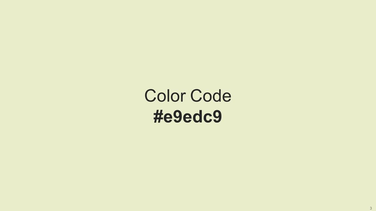 Color Palette With Five Shade Green Mist Chrome White Off Yellow ...