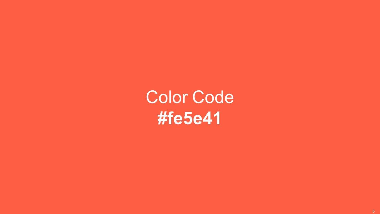 Color Palette With Five Shade Jade Primrose Rajah Outrageous Orange PPT ...