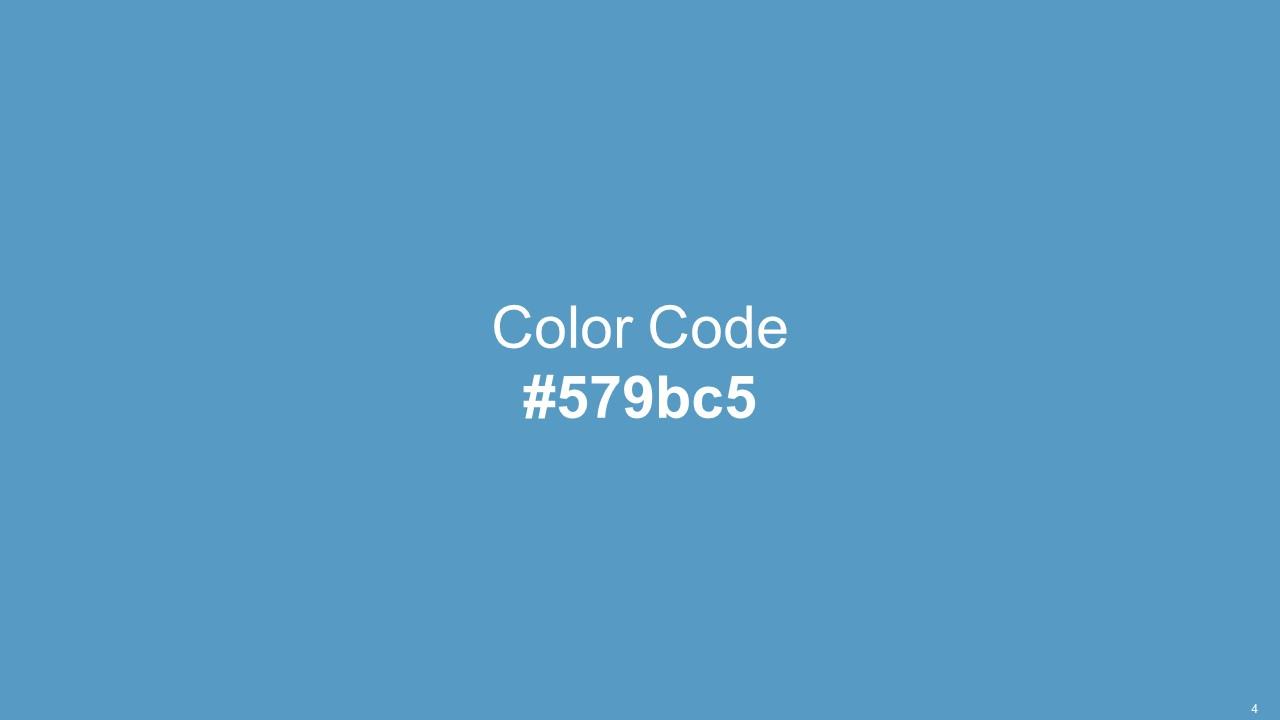 Color Palette With Five Shade Mercury Silver Danube Steel Blue ...