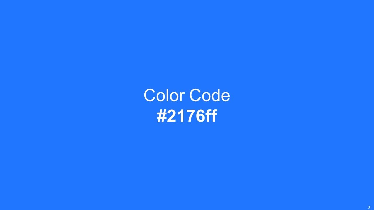 Color Palette With Five Shade Outer Space Dodger Blue Dodger Blue Bright Sun Sea Buckthorn PPT ...