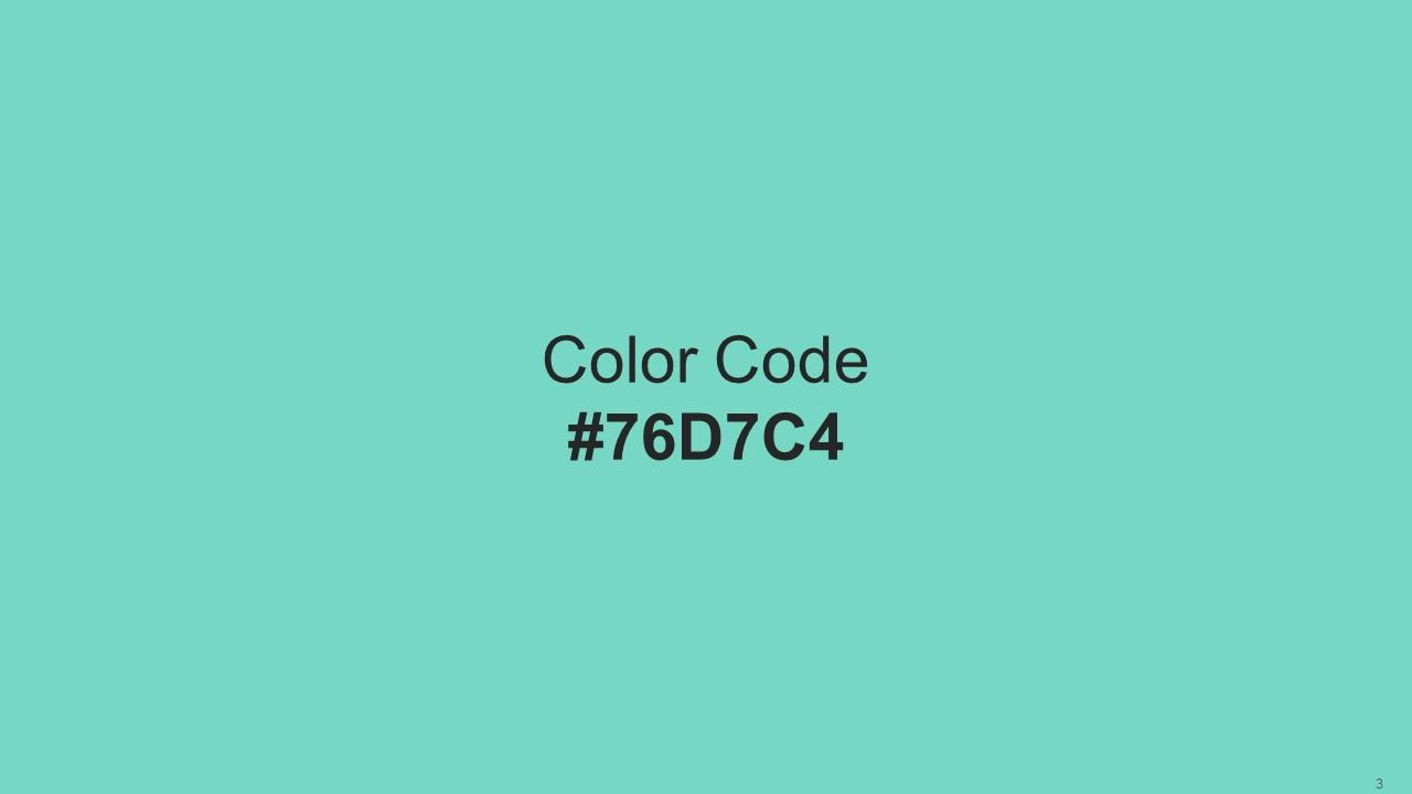 Color Palette With Five Shade Portica Bermuda Prelude PPT Example