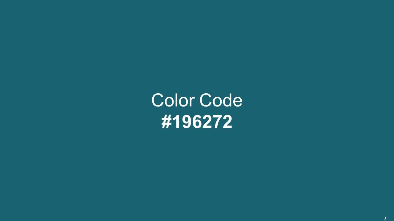 Color Palette With Five Shade Tiber Blumine Blumine Iron Cerulean PPT ...
