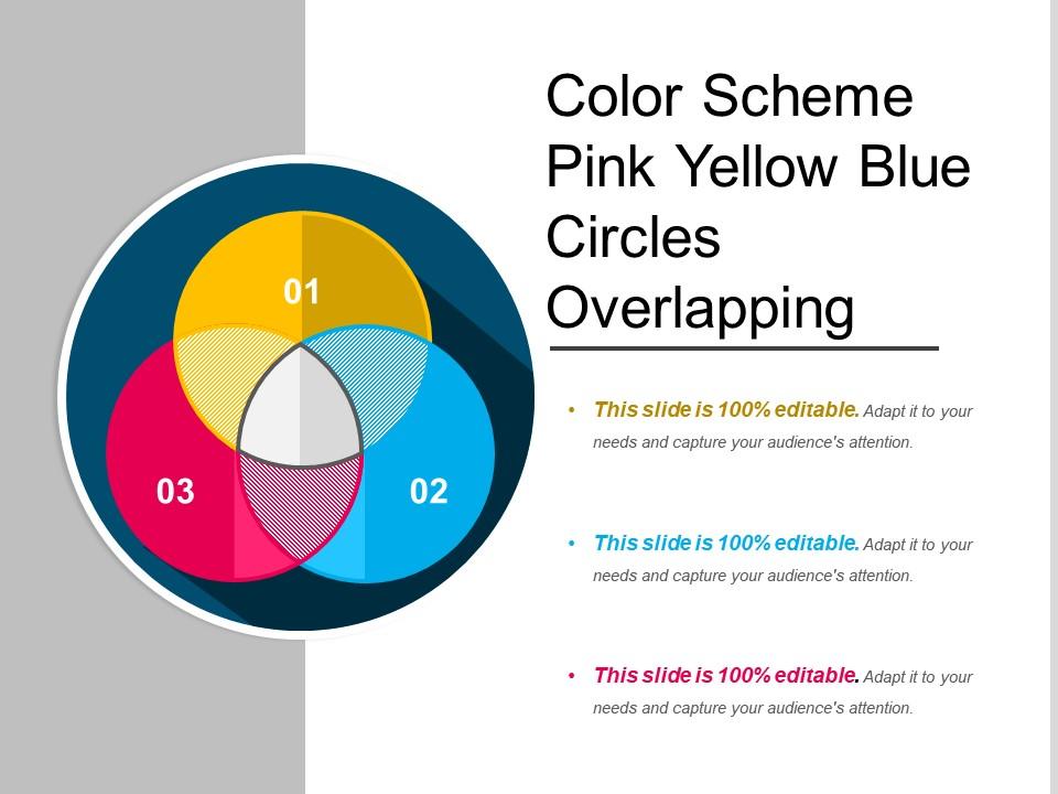 Color Scheme Pink Yellow Blue Circles Overlapping | Templates ...