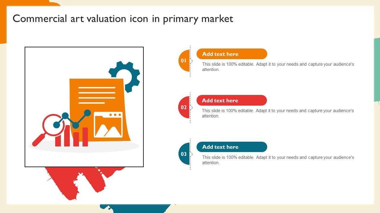 Commercial Art Valuation Icon In Primary Market Ppt Example PPT PowerPoint