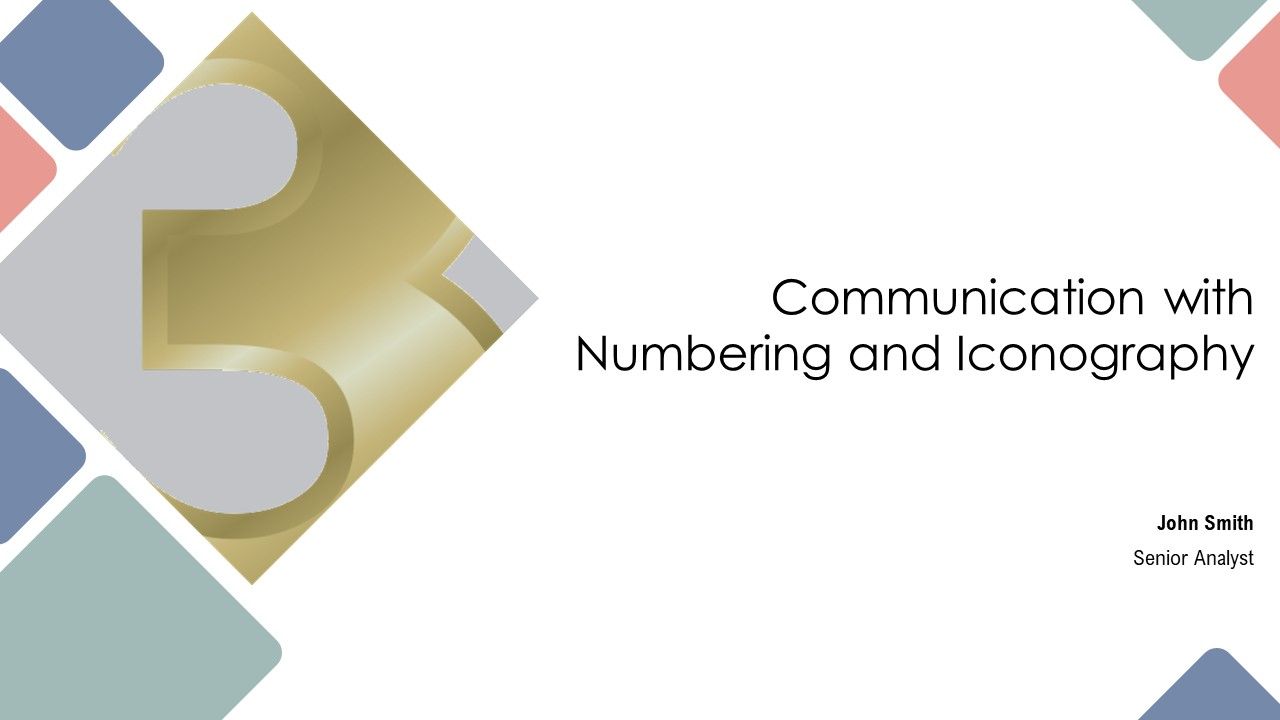 Communication With Numbering And Iconography PPT Outline AT