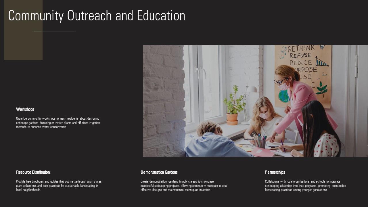 Community Outreach And Education Xeriscaping PPT Designs ST AI SS PPT ...