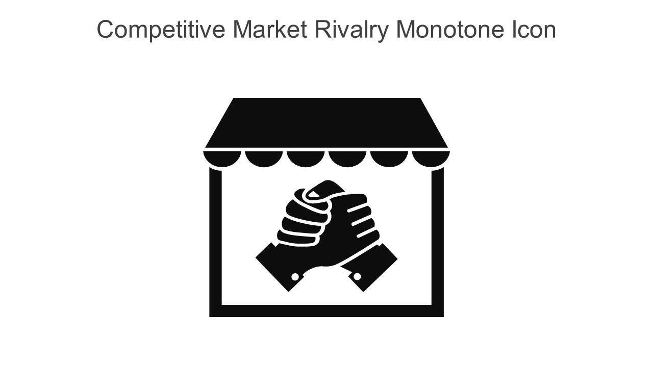 Competitive Market Rivalry Monotone Icon In Powerpoint Pptx Png And ...