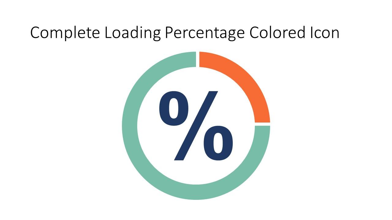 Complete Loading Percentage Colored Icon In Powerpoint Pptx Png And Editable Eps Format PPT ...