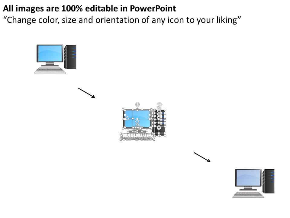 Complex Computer Network With Multi Server And Firewall Ppt Slides Presentation Graphics