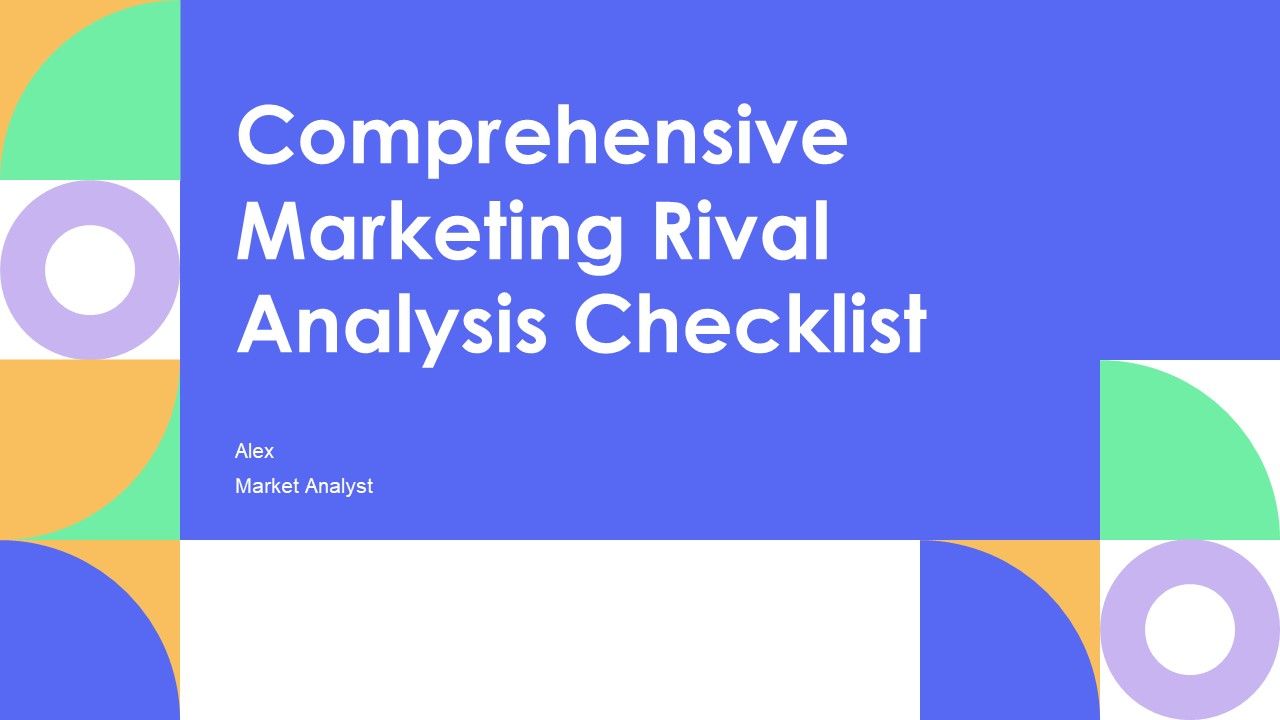 Comprehensive Marketing Rival Analysis Checklist PPT PowerPoint AT