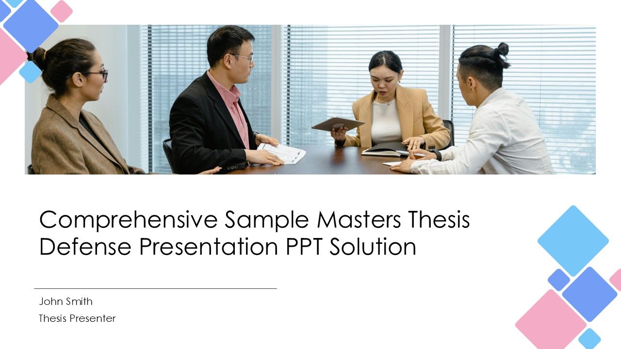 Comprehensive Sample Masters Thesis Defense Presentation PPT Solution PPT H