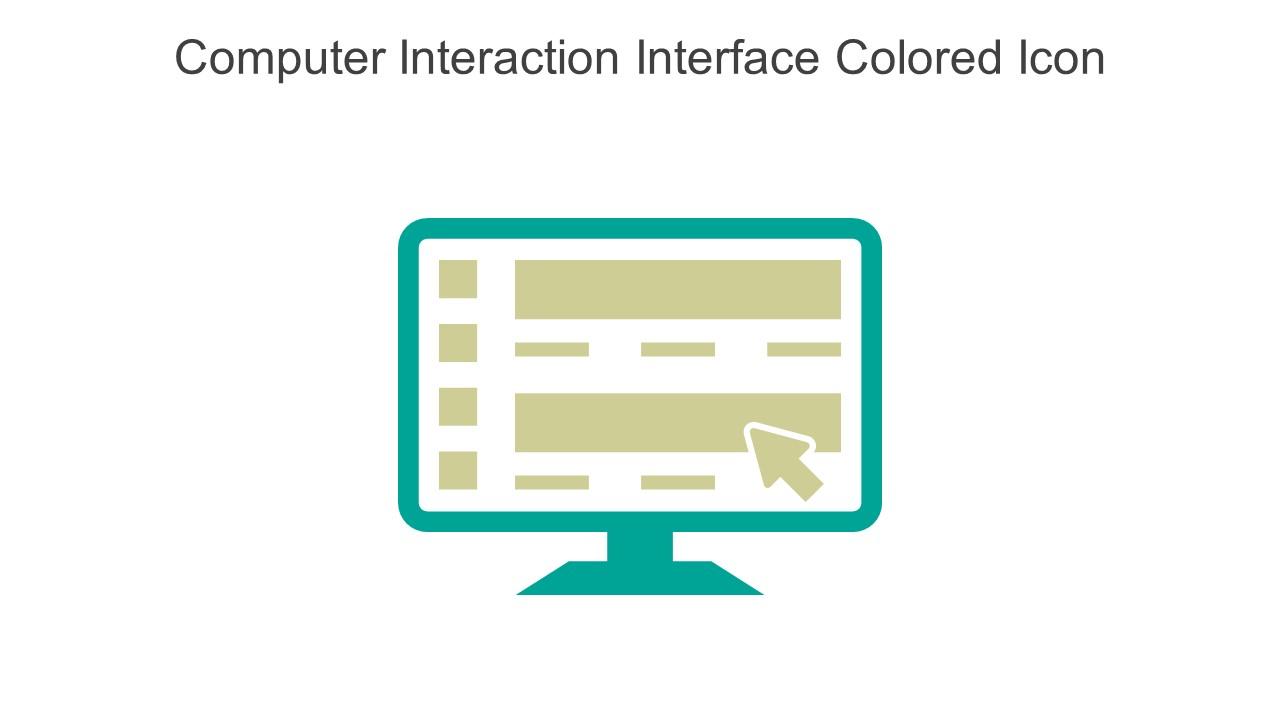 Computer Interaction Interface Colored Icon In Powerpoint Pptx Png And Editable Eps Format Ppt Slide