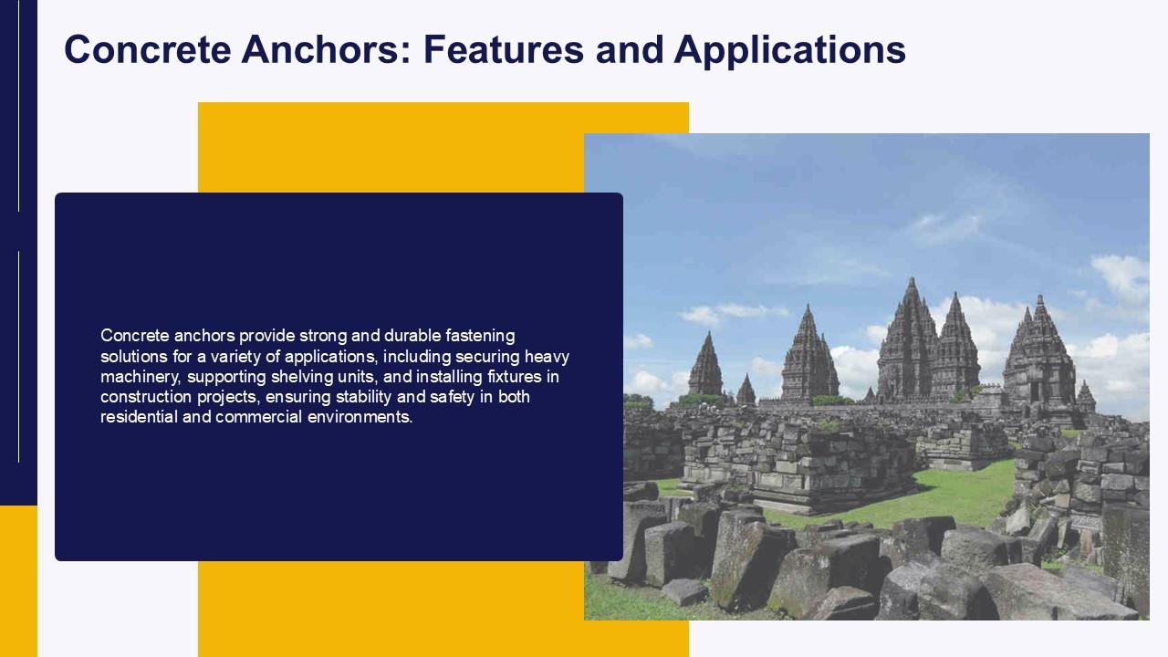 Concrete Anchors Features And Applications World Anchors PPT ...