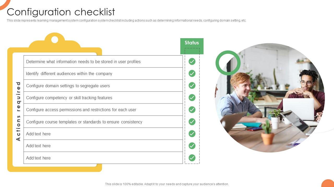Configuration Checklist Storyboard Ss Ppt Presentation