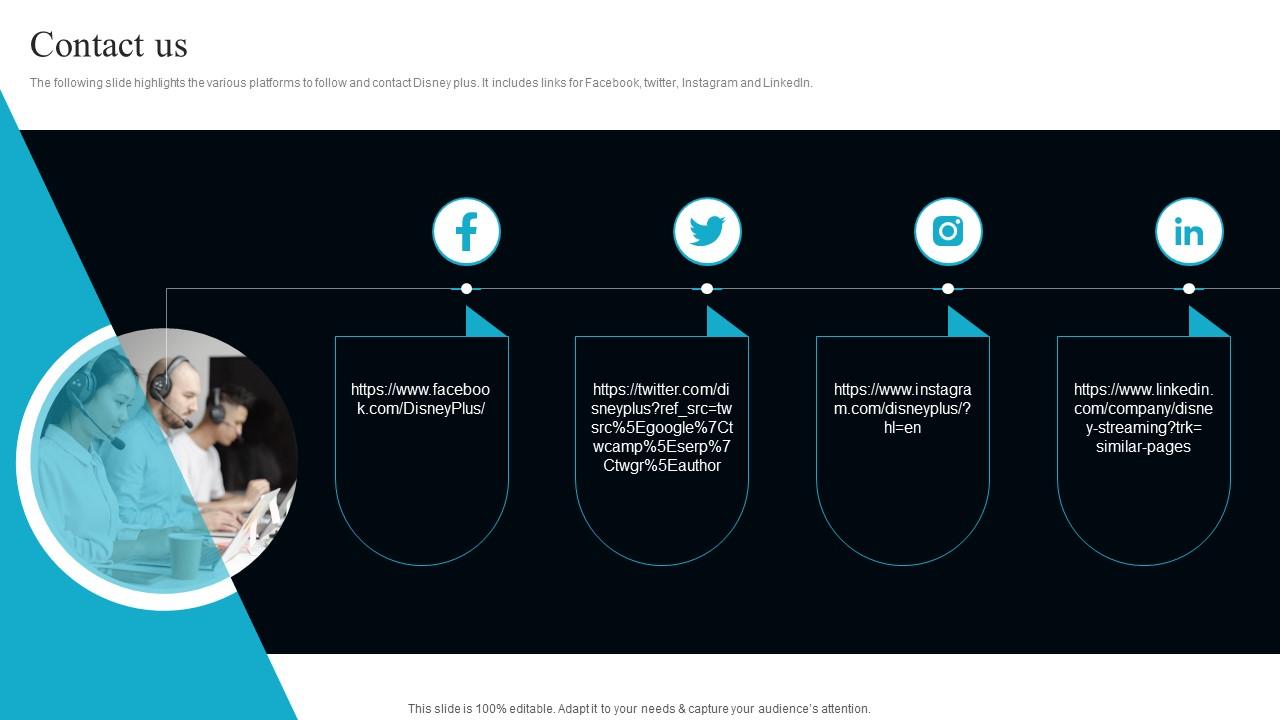 Contact Us OTT Service Technology Company Profile CP SS V PPT Template Contact Us OTT Service Technology Company Profile CP SS V PPT Template