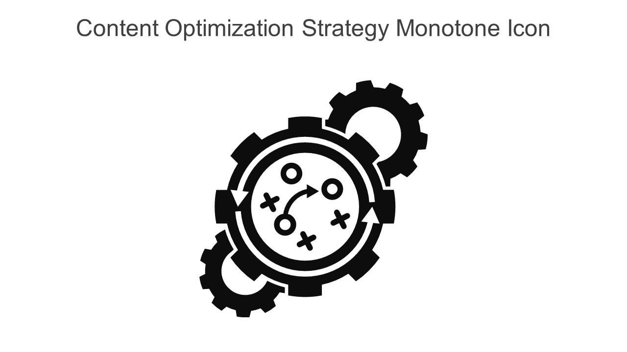Content Optimization Strategy Monotone Icon In Powerpoint Pptx Png And Editable Eps Format Ppt