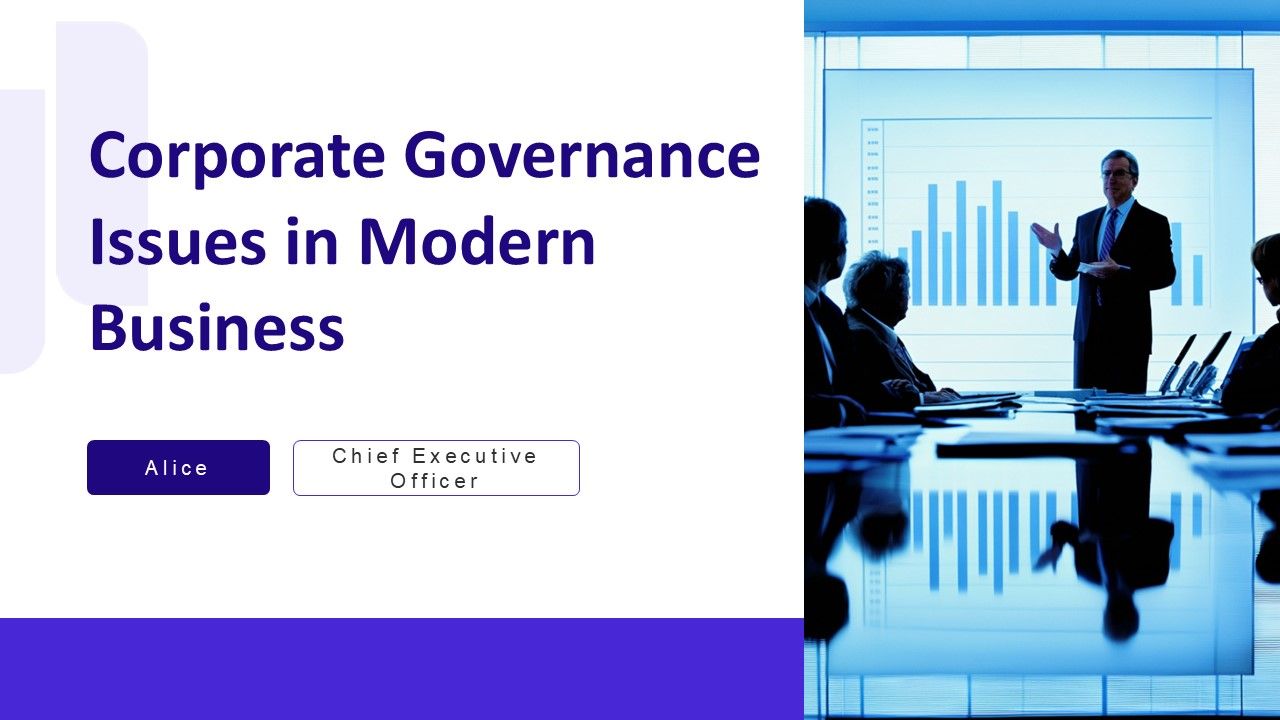 Corporate Governance Issues In Modern Business PPT Guidelines AT