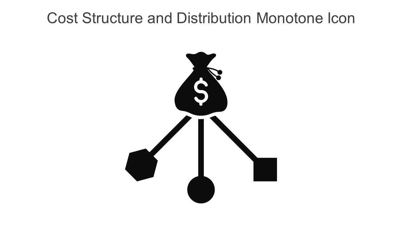 Cost Structure And Distribution Monotone Icon In Powerpoint Pptx Png And Editable Eps Format Ppt
