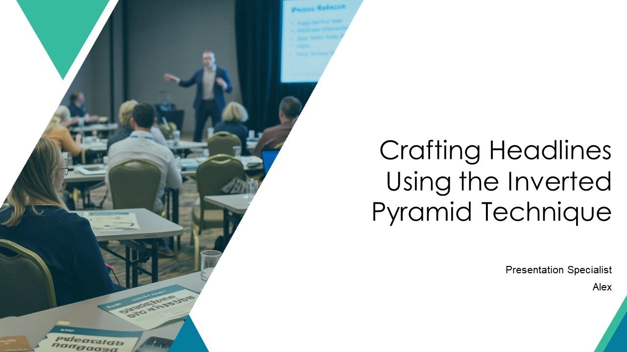Crafting Headlines Using The Inverted Pyramid Technique PPT Template AT