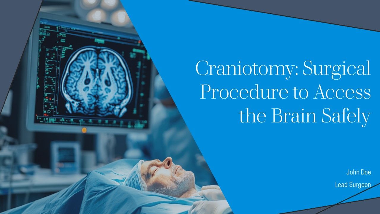 Craniotomy Surgical Procedure To Access The Brain Safely PPT Sample AT
