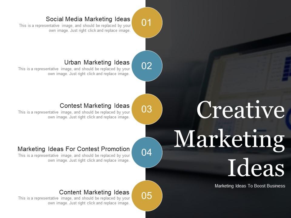 Creative marketing ideas powerpoint slide template | Presentation ...
