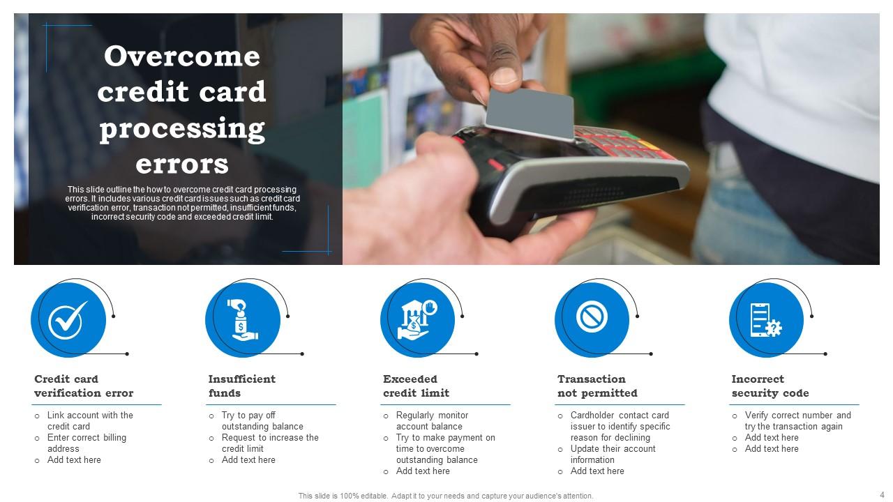 Credit Card Processing Powerpoint Ppt Template Bundles PPT Presentation