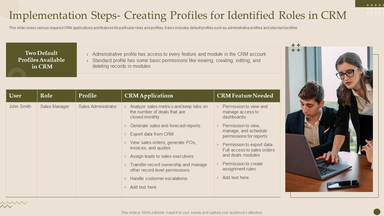 Crm Software Deployment Guide Implementation Steps Creating Profiles
