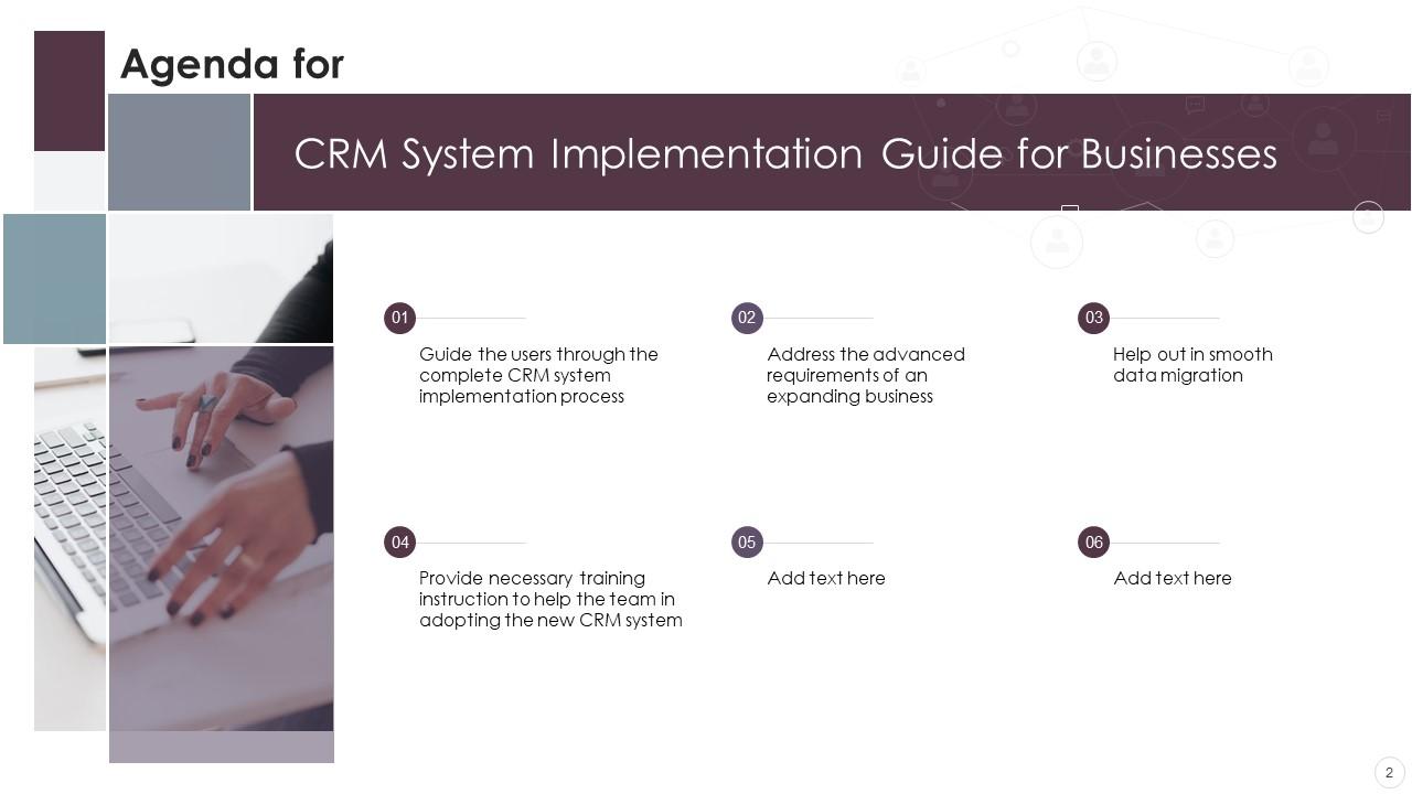 Crm System Implementation Guide For Businesses Powerpoint Presentation Slides Presentation