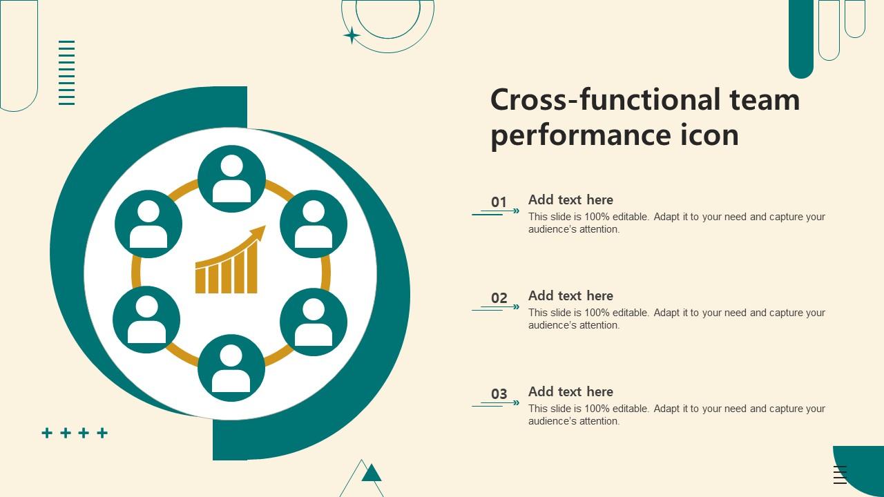 Cross Functional Team Performance Icon Ppt Powerpoint