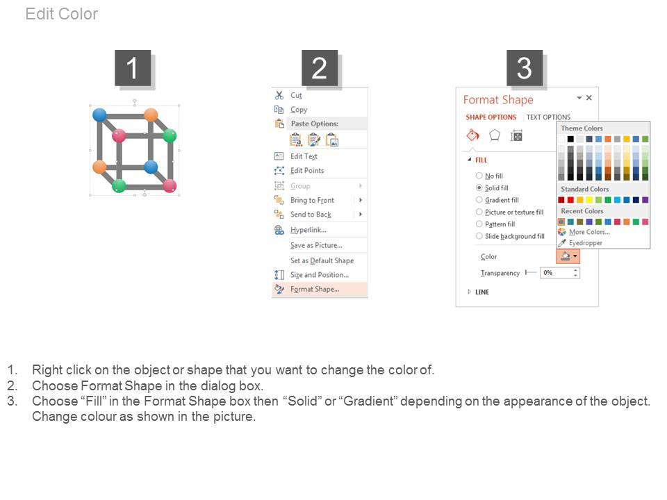Cube Atomic Structure Design For Education Flat Powerpoint Design