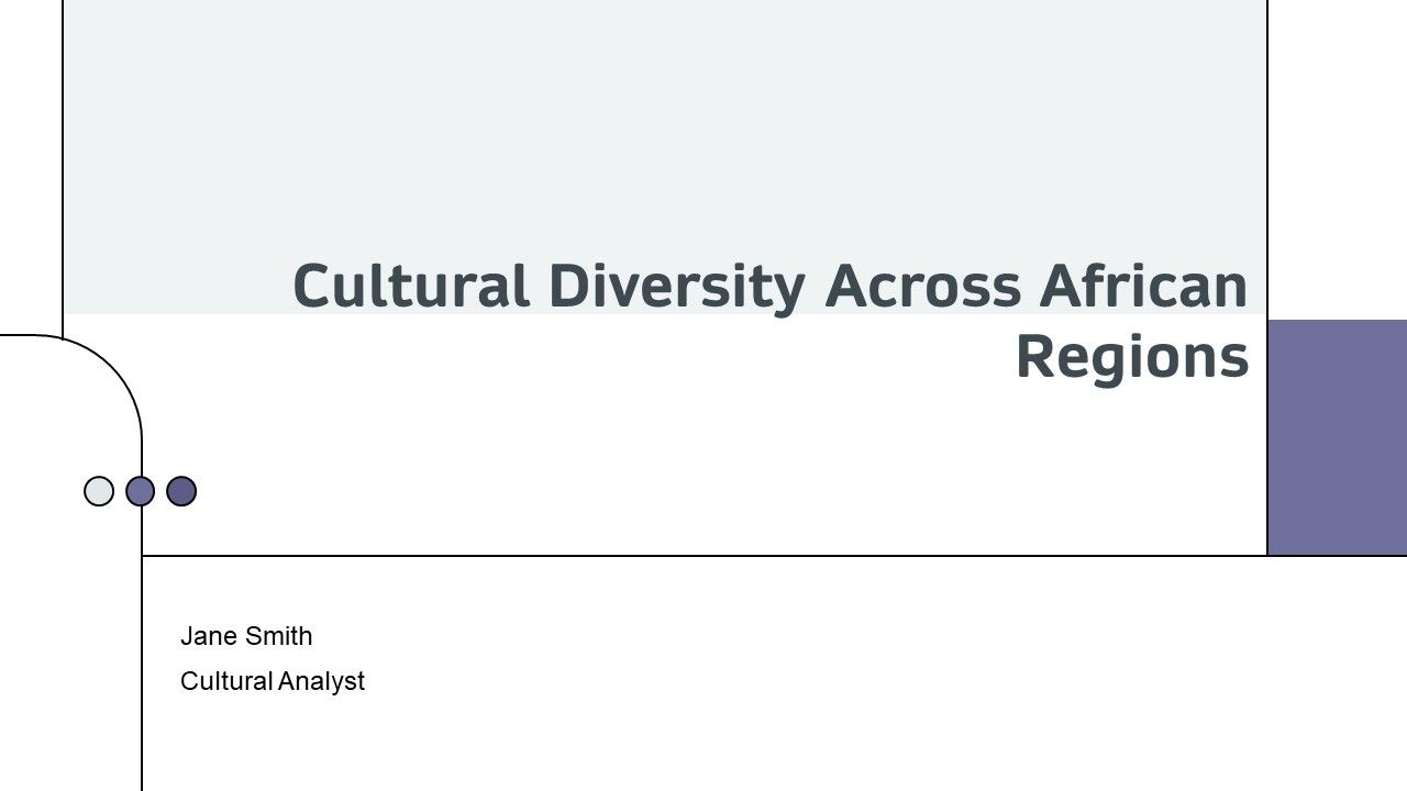 Cultural Diversity Across African Regions PPT PowerPoint AT